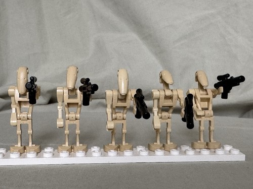 LEGO Star Wars Battle Droid Minifigures LOT OF 5 Straight Arm with ...