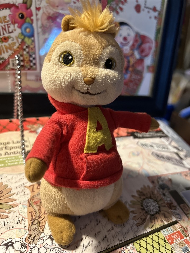 2012 TY Beanie Babies ALVIN From ALVIN AND THE CHIPMUNKS 7” Rare ...