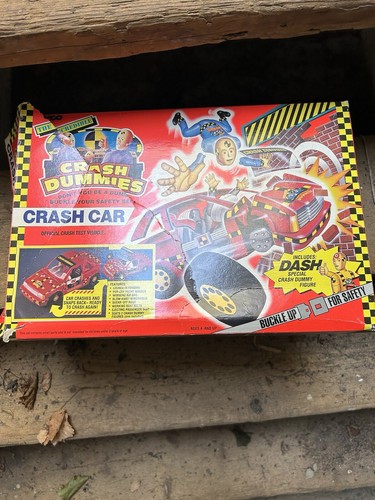 BOX ONLY The Incredible Crash Dummies RED CRASH CAR Tyco vintage toy ...