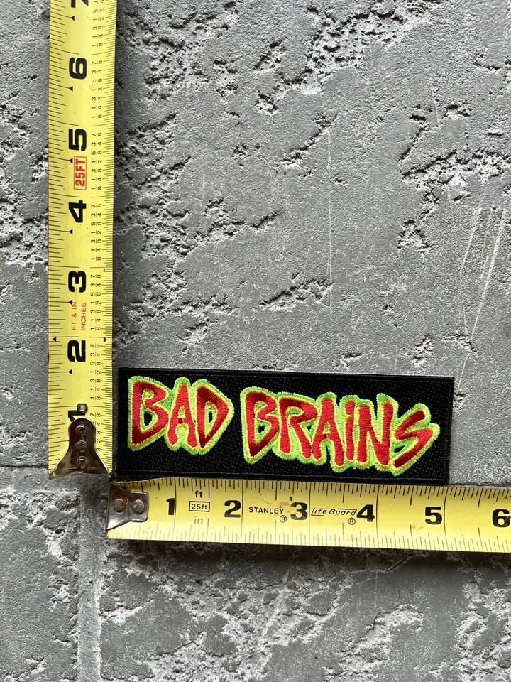 Bad Brains Iron On Patch Red Fluorescent Green Black Embroidered Punk ...
