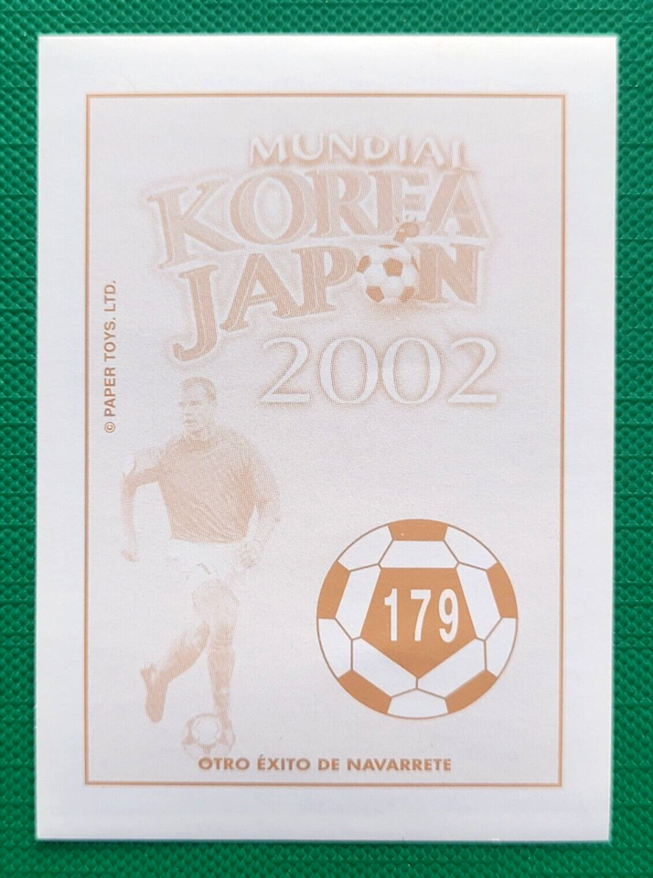 2002 Navarrete Korea Japan World Cup FIFA Face CROMO #179 REYNALDO ...