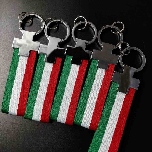 Italy Flag Keychain Keyring Key Chain Ring for Italian Car Motorcycle ...