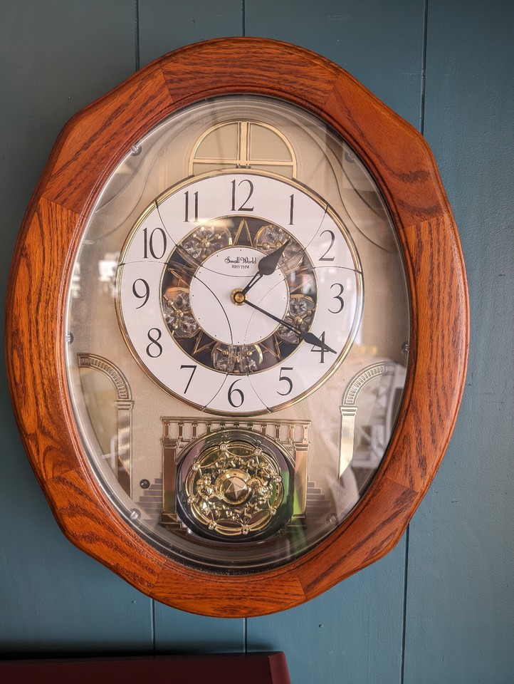 Small World Rhythm Musical Clock, Americana Christmas Hymns | eBay