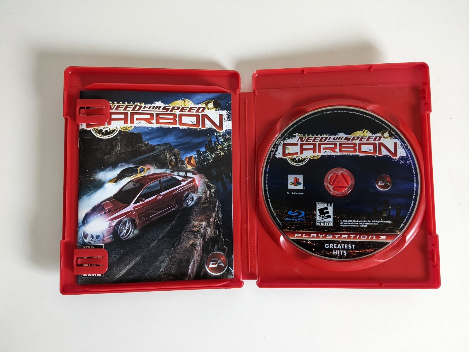 Need for Speed Carbon PlayStation 3 Ps3 Disc Case and Manual for sale ...