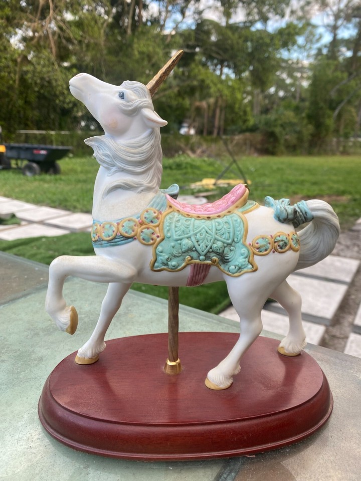 Lenox Carousel Unicorn Figurine Fine Porcelain Carousel Collection | eBay