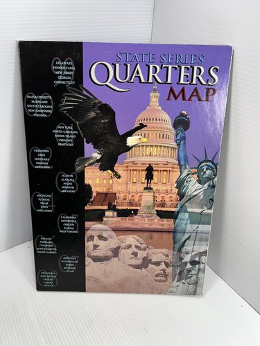 State Series Quarters Map Book - With 20 Coins - 1999-2008 - VG+ - H. E ...