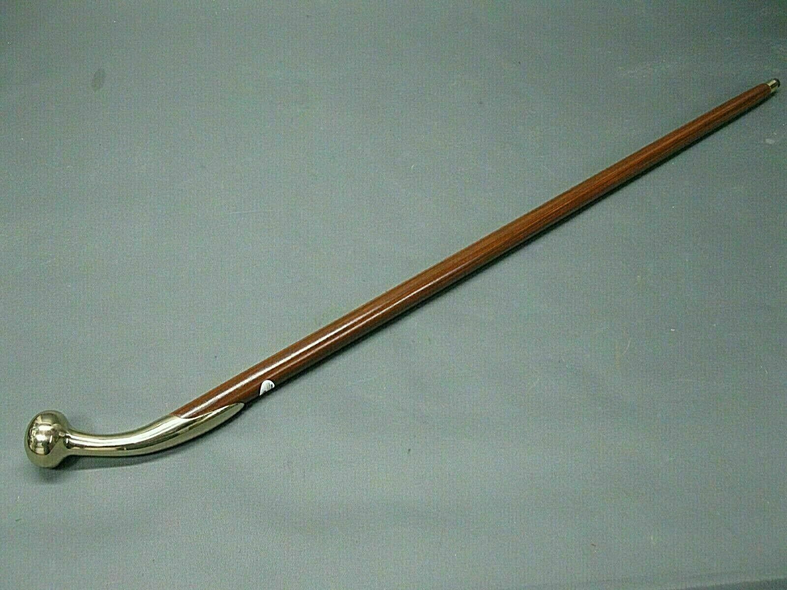 bubba wood brass walking walking stick hiking hams Precious stick 97 cm ...