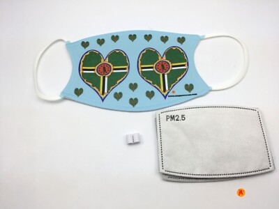 Bespoke Unisex Dominica Flag Design Reusable Face Mask Adult | eBay UK