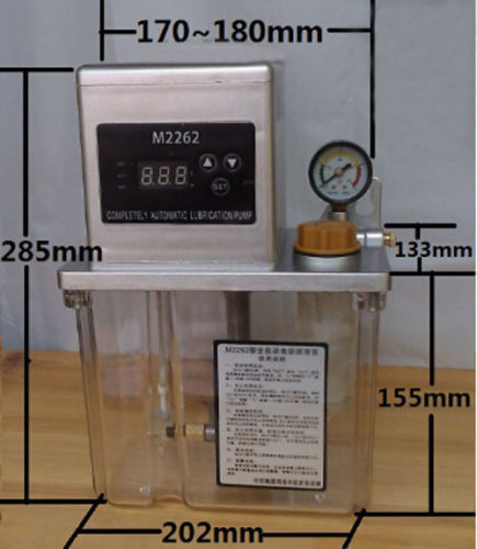 2L Auto Lubrication Pump CNC Electronic timer LCD Automatic oiler 220V ...