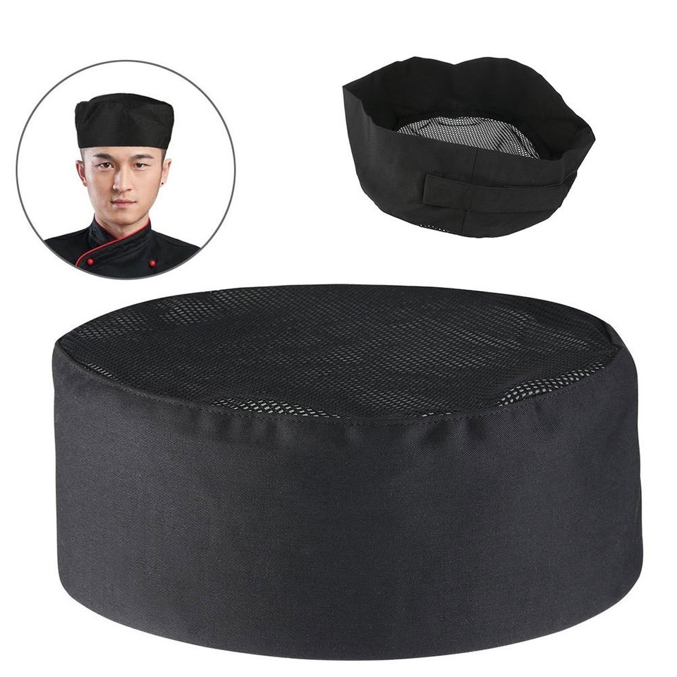 2 PCS Chef Hat Child Work Breathable Cooking Mesh Kitchen Hats Cap for ...