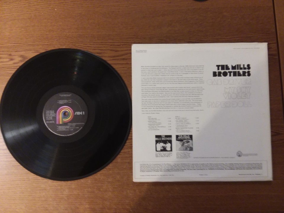 1969 EXC RARE MILLS Brothers Cab Driver, Paper Doll, My Shy Violet SPC ...