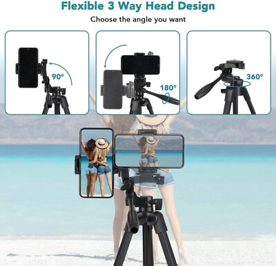 Camera Tripod for iPhone, Camera Tripod Stand for Video Recording ...
