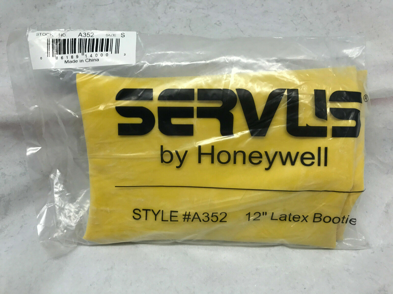 3 Pair Servus 12" Disposable Latex Hazmat Booties Size Small - A352 ...