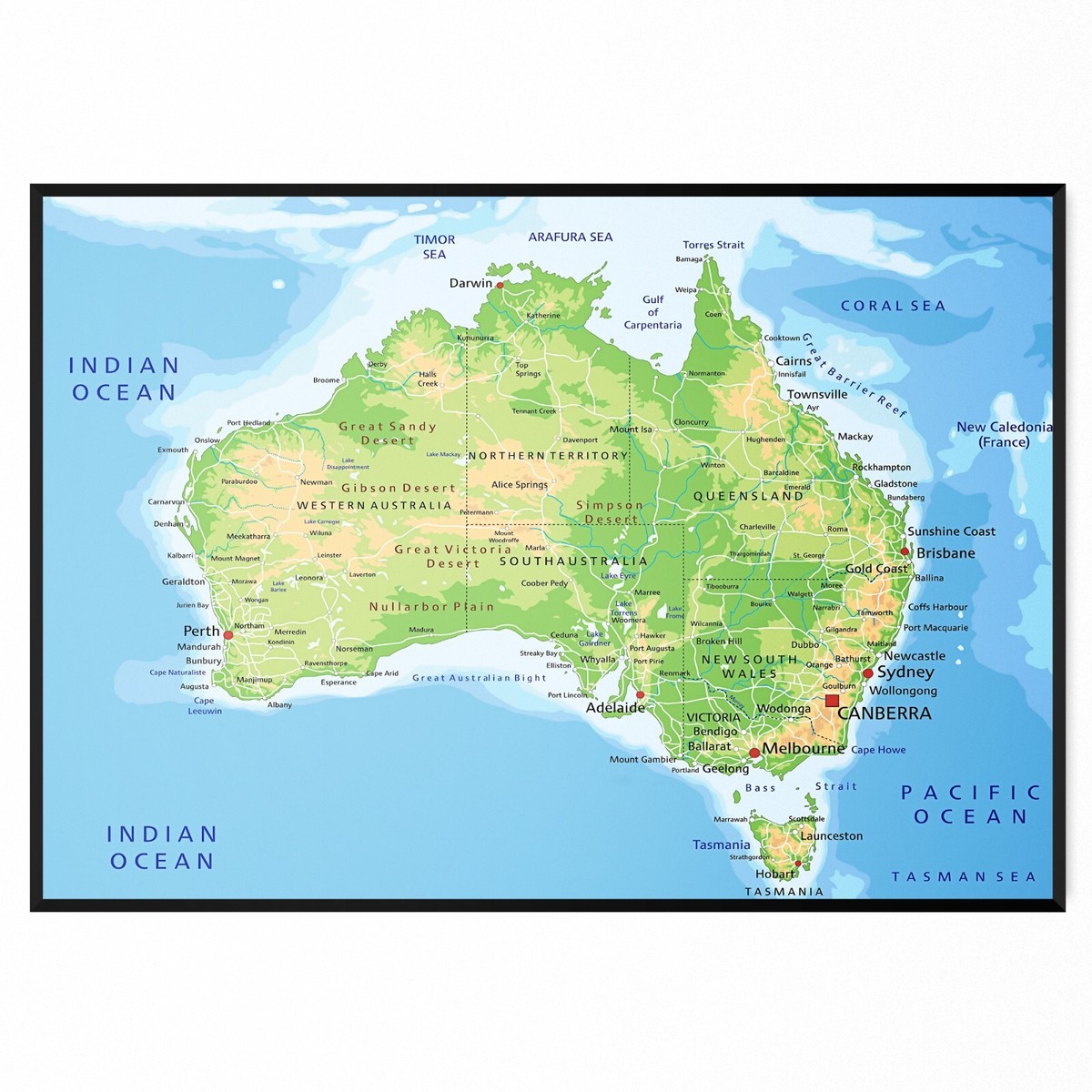 Australia Printable Map Of Continents Labeled Page 9 | World Map