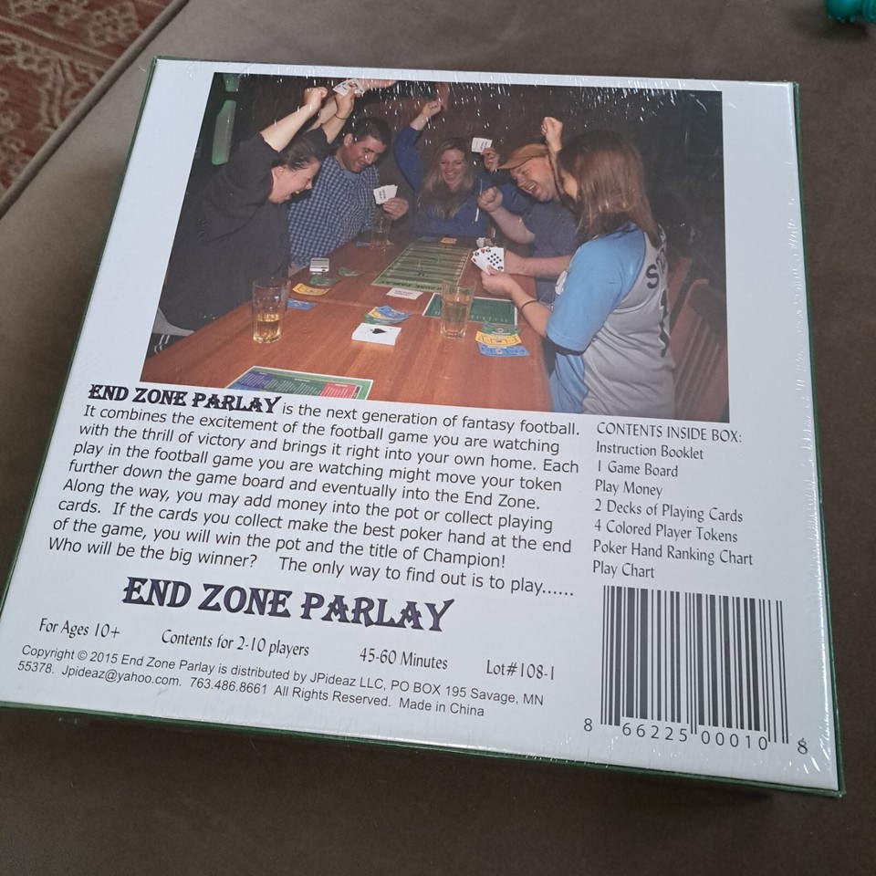 End Zone Parlay Fantasy Football Board Game NEW IN BOX | eBay