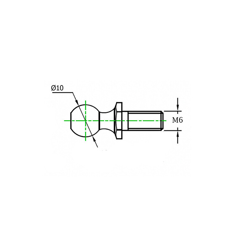 2Pcs For Gas Struts Ball Ended Bolt Bonnet 10mm Steel Ball Stud Bolt ...
