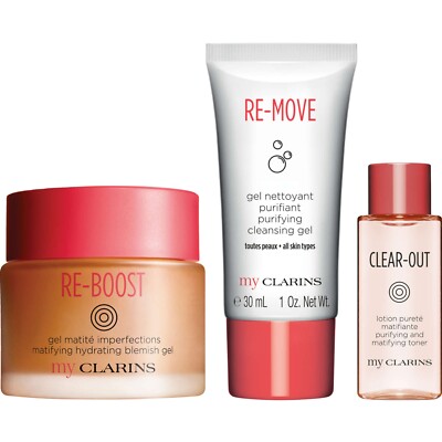 Clarins My Clarins Matifying Essentials Set Routine Purified Healthy ...