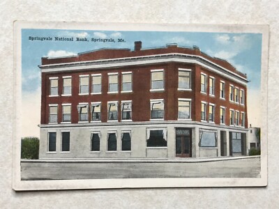 F2459 Postcard Springvale National Bank MO Missouri | eBay