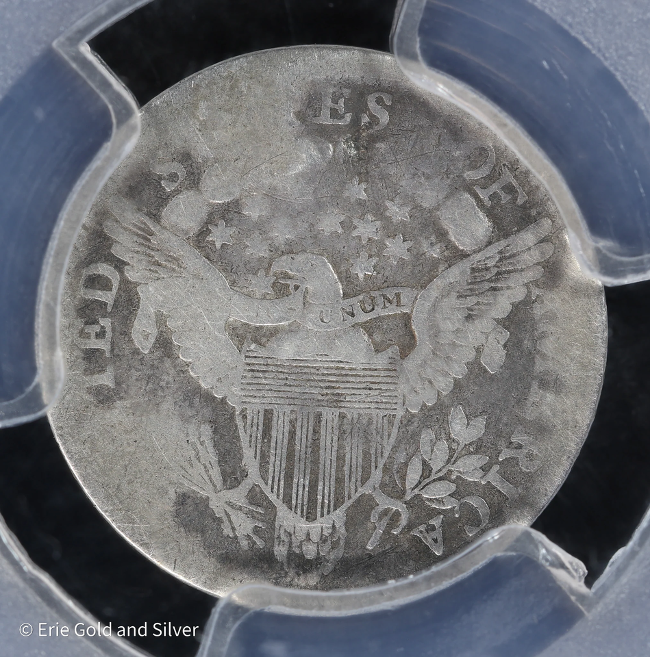 1803 H10C Draped Bust Silver Half Dime PCGS Genuine VF Detail ...