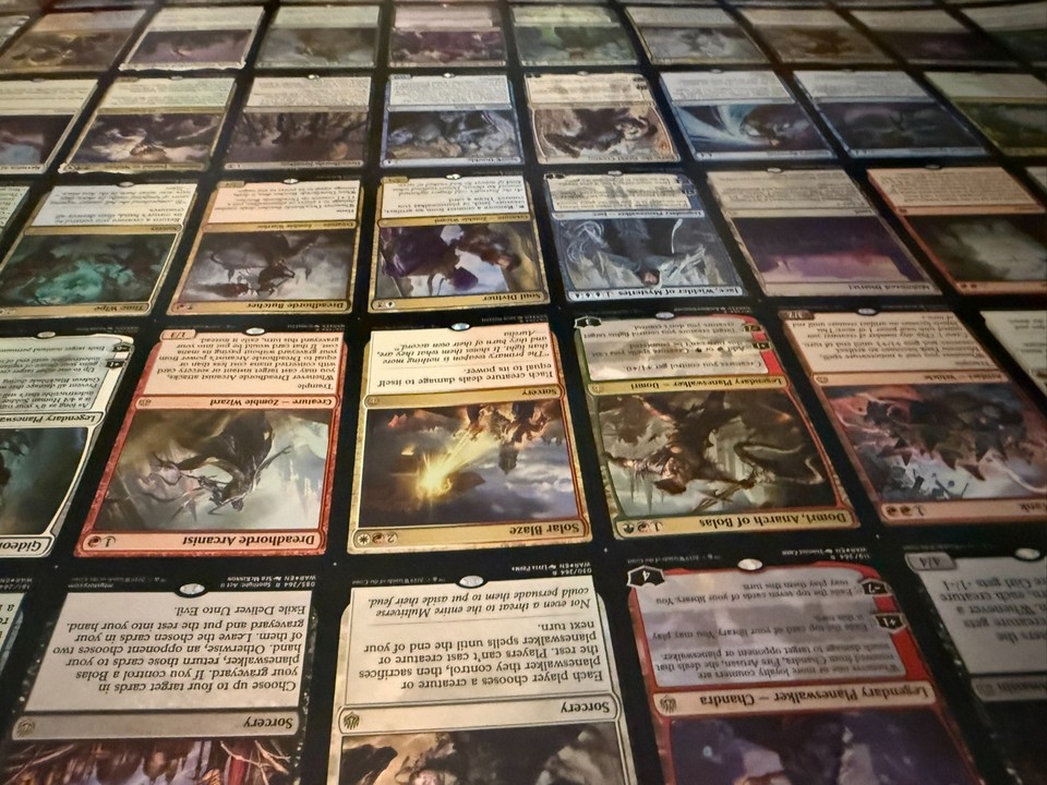 MTG Magic the Gathering War of the Spark FOIL Uncut Rare/Mythic Sheet ...