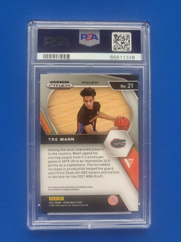 2021 Prizm Draft Picks - Tre Mann - Rookie - Var. Purple Wave Prizm ...