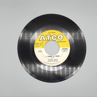 Gerri Hall I Cried A Tear Single Record ATCO Records 1963 45-6260 | eBay
