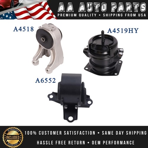 3PC Engine Motor Mount Kit for 1999-2004 Honda Odyssey 3.5L A4518 ...