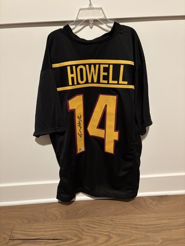 Sam Howell Autographed Washington Commanders Black Jersey, Beckett COA ...