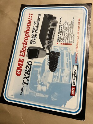 GME Electrophone TX826 ORIGINAL SALES BROCHURE | eBay Australia