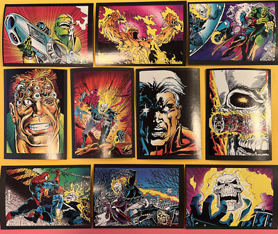 1992 Marvel Ghost Rider II Set Of 80 Cards Plus 10 Glow Card Set | eBay