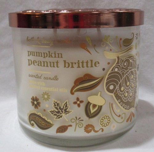 Bath & Body Works 3-wick Large Jar Scented Candle PUMPKIN PEANUT ...