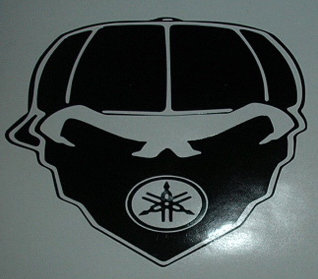 YAMAHA SKULL DECAL STICKER | eBay