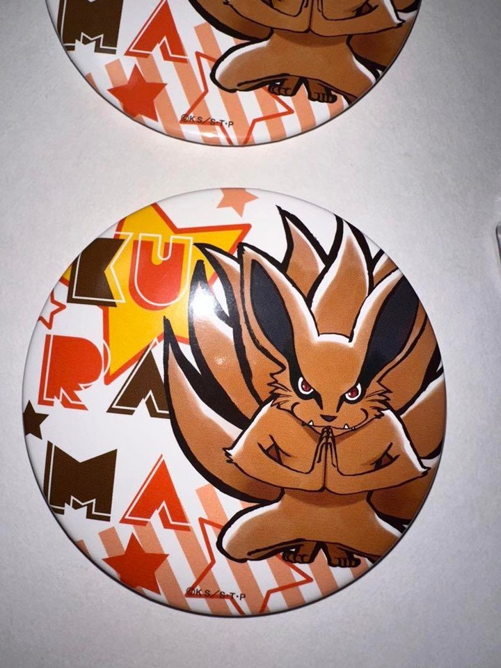 NARUTO Uzumaki & Kurama Set - 2 Button Badges & 2 Keychains | eBay