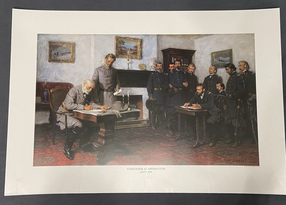 Tom Lovell “Surrender At Appomattox” Civil War Art Unframed Print | eBay
