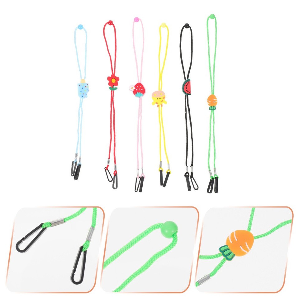 6 Pcs Mask Cord Straps Adjustable Length Lanyard Anti-lost Chain | eBay ...