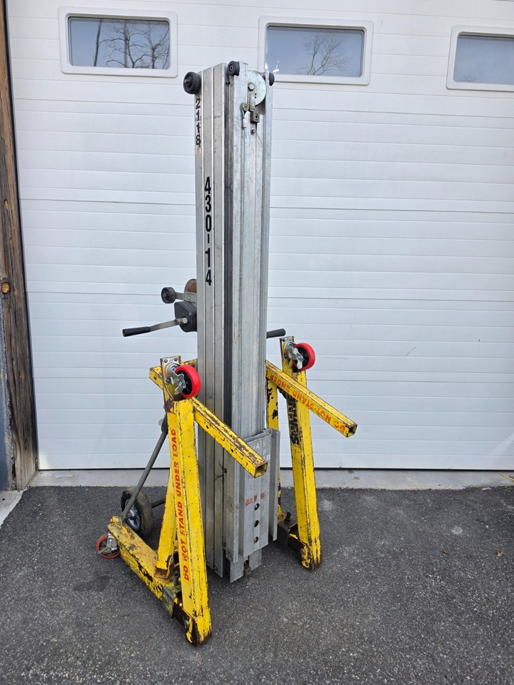 Sumner 2118 18' Contractor Material Lift Hoist Lift Duct Jack 650 lbs ...