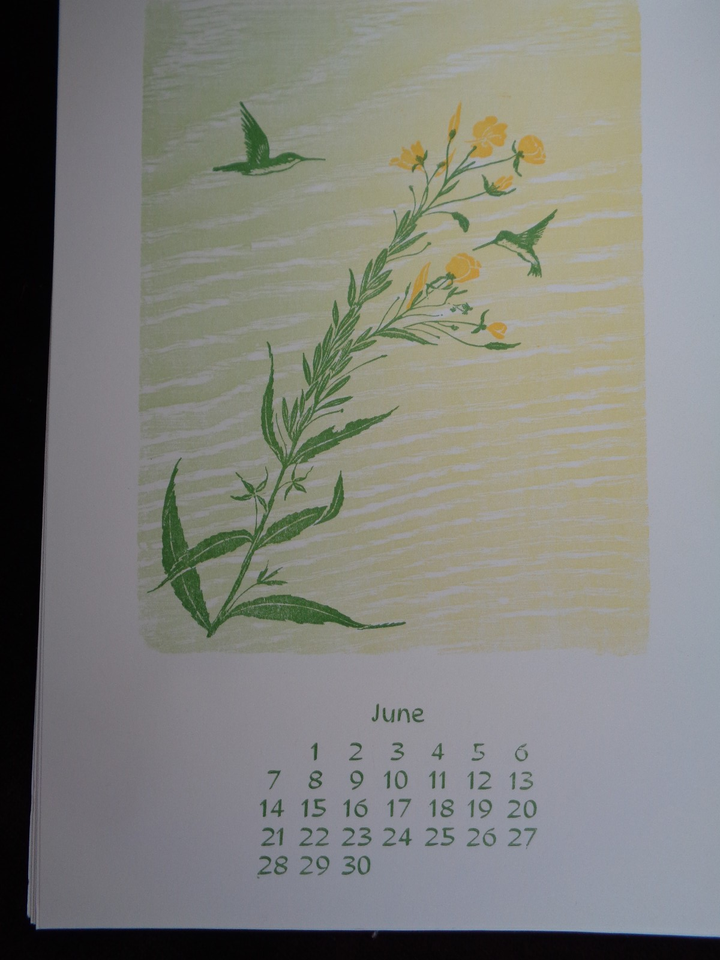 Vtg 2015 Gwen Frostic 9 x 6.5" Calendar~Block Art Prints | eBay