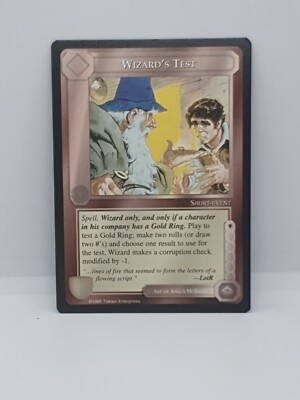 Wizard's Test LIMITED BLACK BORDER METW CCG MIDDLE EARTH THE WIZARDS ...