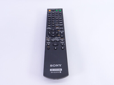 Genuine SONY AV System Remote Control RM-ADU007 RM-ADU007 | eBay