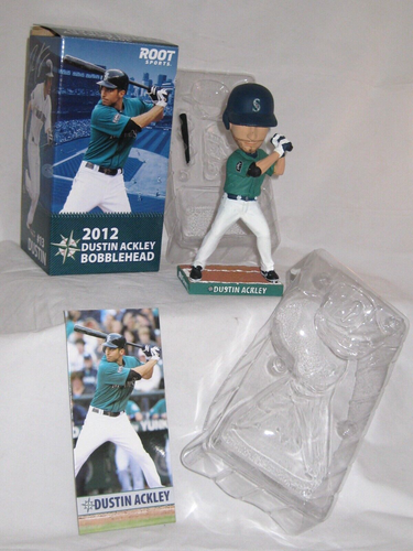 Seattle Mariners DUSTIN ACKLEY 2012 Bobblehead, Root Sports, MLB ...