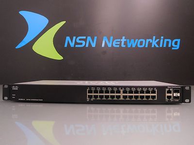 Cisco SF200E-24 V01 24-Port Managed 10/100 Switch w/ Rack Ears | eBay
