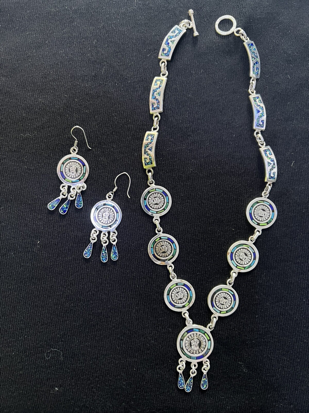 RARE vintage native Navajo Sterling Silver Jewelry Se… - Gem