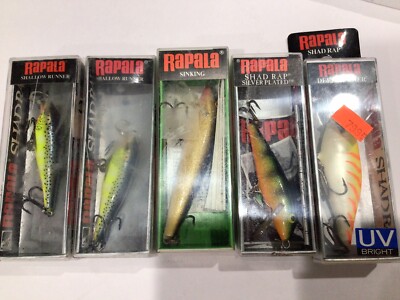 (LOT OF 5) RAPALA COUNTDOWN SR 7-SSR05-CD9 MULTIPLE COLORS NIP | eBay