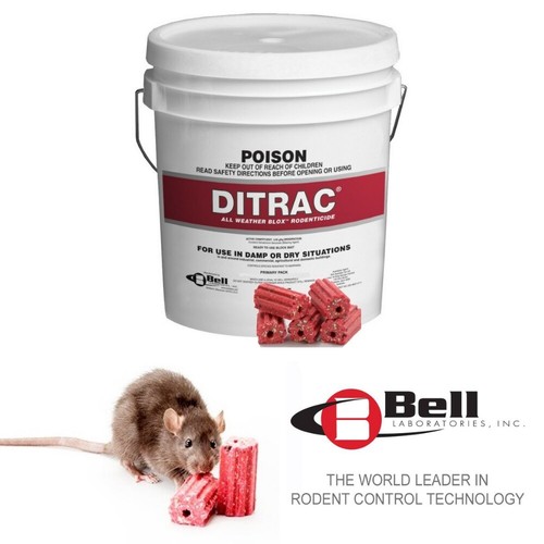 DITRAC BLOX 1.8kg - Rodent Poison Mouse Mice Rat Bait Killer Brodi ...