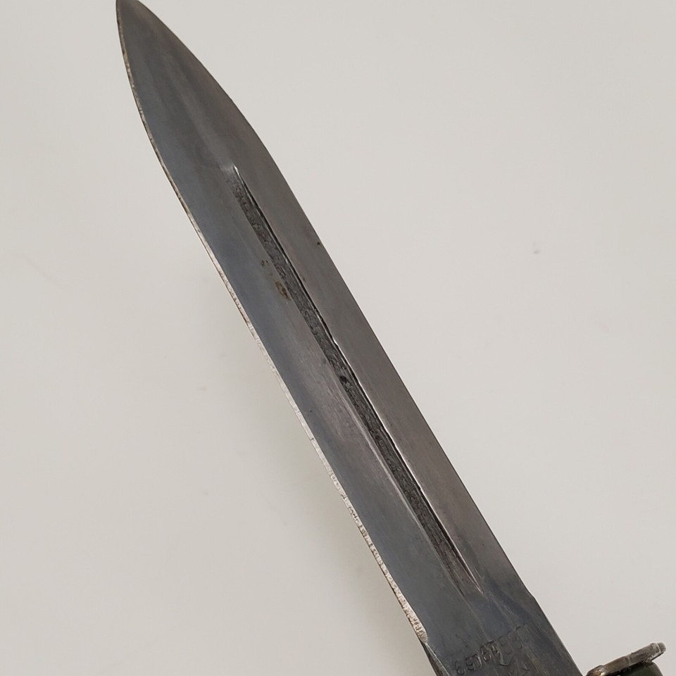 Vintage Chinese Military Police Dagger Retractable Blade Safety Lock ...