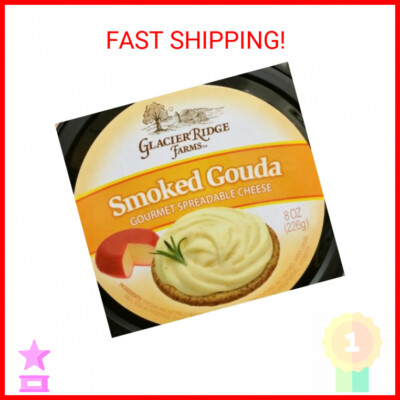 Glacier Ridge Farms Smoked Gouda Gourmet Spreadable Cheese 8oz (One Cup ...