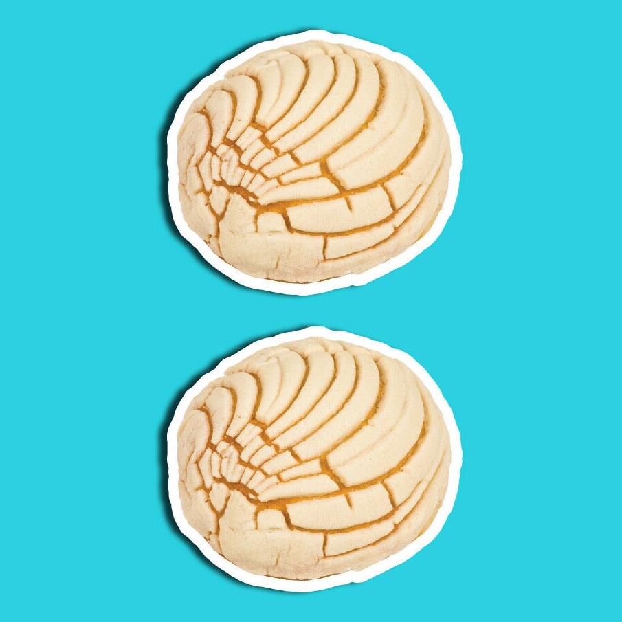 Concha Sticker, Includes Two (2) Stickers, Bread, Concha, Cute, Decal ...