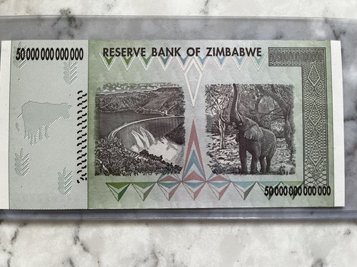 50 TRILLION ZIMBABWE Dollars AA 2008 100% UNC UV Note Currency | eBay