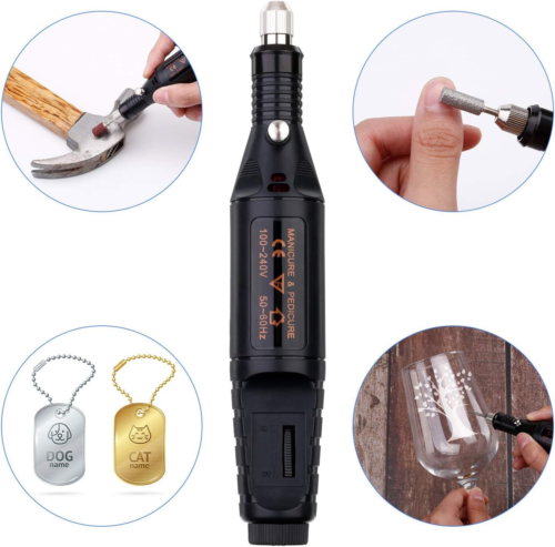 Micro Engraver Pen Engraving Tool Kit Electric Mini DIY Metal Glass ...