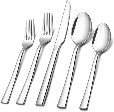 60 Pcs Silverware Tableware Cutlery Flatware Set Service For 12 ...